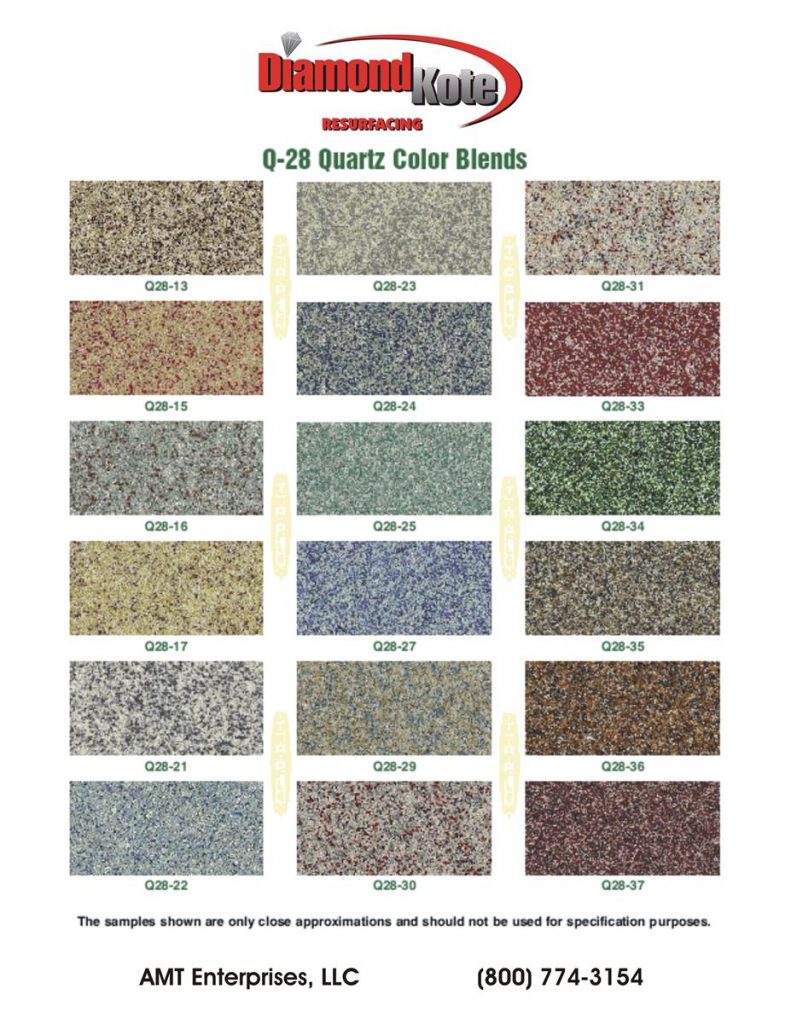 DK Quartz Color Chart - Diamond Kote Decorative Concrete Resurfacing ...